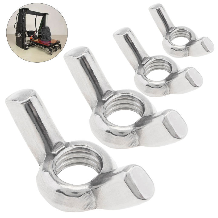 Stainless Steel Wing Nut 1/4 3/8 1/2 5/16inch Hand Twist Tighten ...