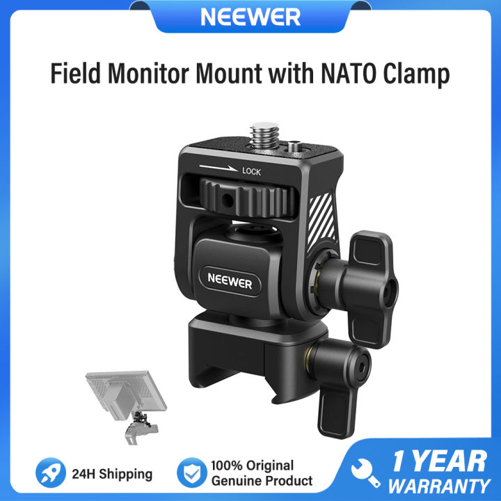 NEEWER MA020 Field Monitor Mount Holder with NATO Clamp 360 Swivel 180 ...