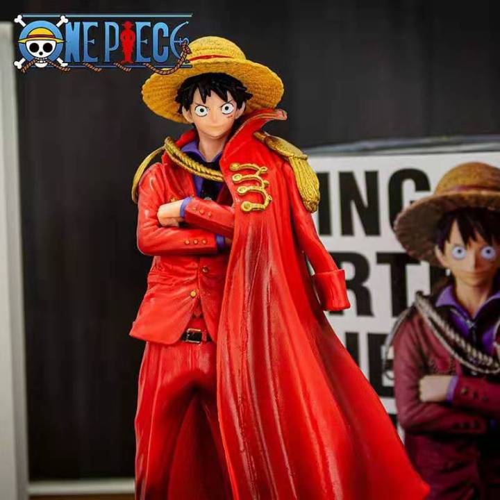 One Piece Red Luffy 20th Anniversary KOA Cloak Luffy Figure Figurine ...