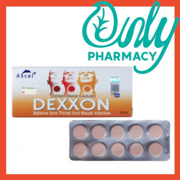 Axcel Dexxon Lozenges 10's ONE STRIP Similar to Dequadin/ Sunquadin ...