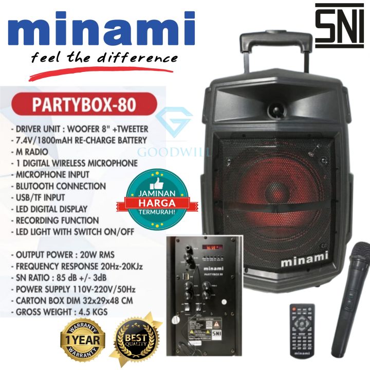 Minami Partybox 100 dan 200 Speaker Aktif | Lazada Indonesia