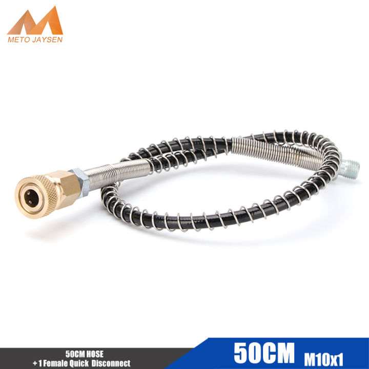 PCP Pump Pneumatics 50cm Nylon Hose with Quick Connect Couplings M10x1 ...