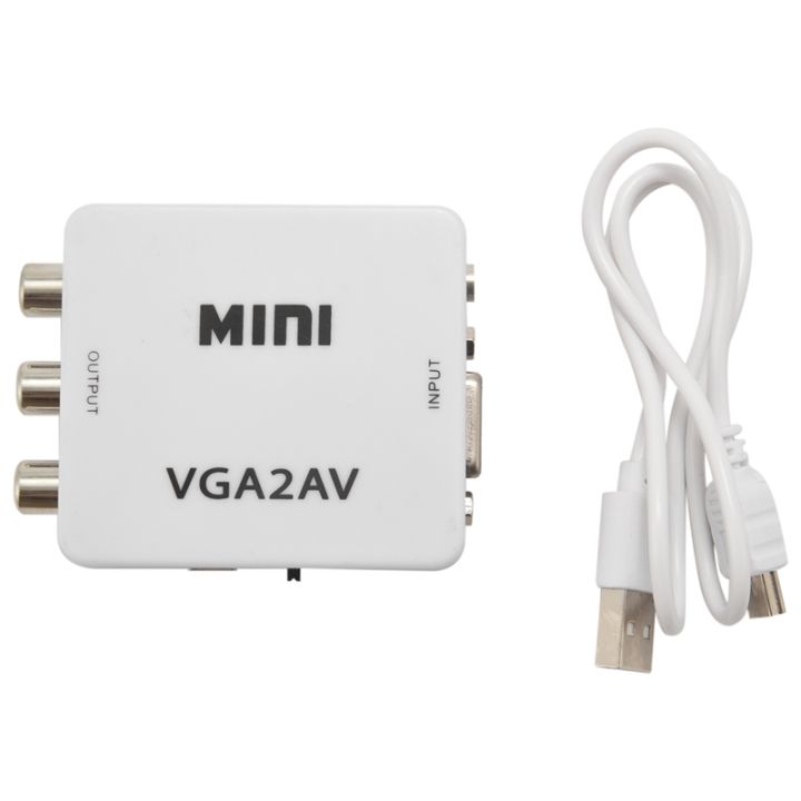 Mini VGA to AV Video Converter VGA to PC to TV Vga to Av for AV ...