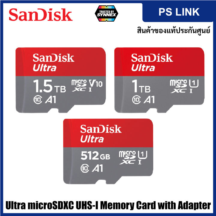 SanDisk (1.5TB, 1TB, 512GB) Ultra microSDXC UHS-I Memory Card with ...