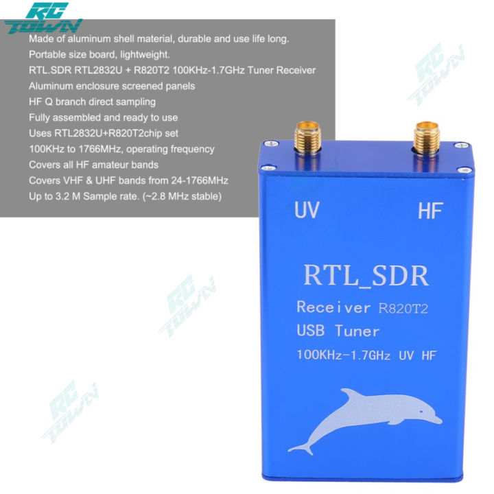 🔥100%Authentic🔥Rtl.sdr Usb Tuner Receiver Rtl2832u+r820t2 Radio 100khz ...