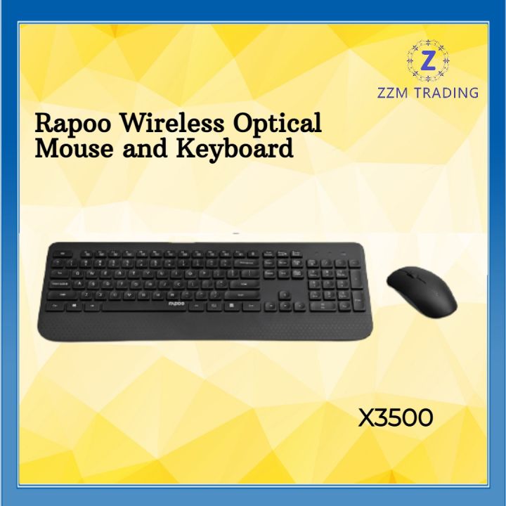 Rapoo X3500 Wireless Optical Mouse and Keyboard ZZM TRADING | Lazada PH