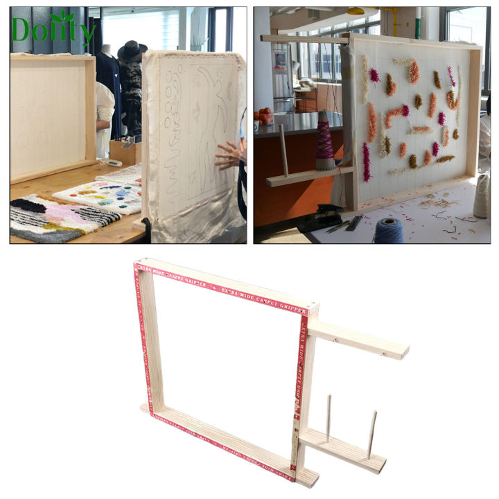 Dolity Tufting Rug Frame Sewing Frames Desktop DIY Tapestry Holder ...