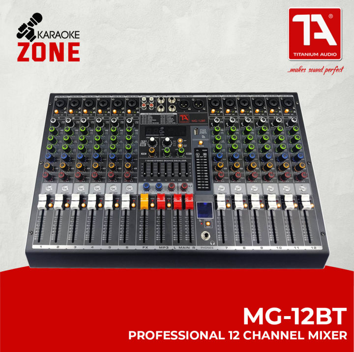 Titanium Audio MG 12BT / Mixer Professional 6 Channel Mixer / 32-BIT ...