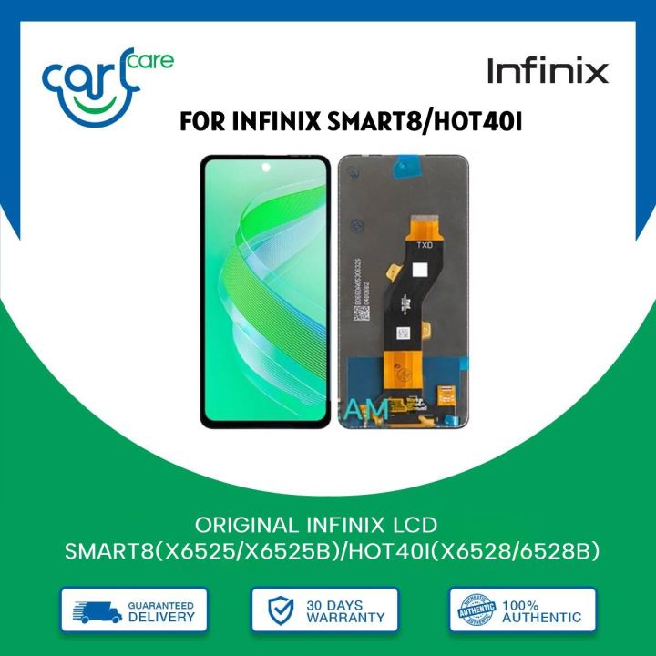 Original INFINIX LCD SMART8(X6525/X6525B)/HOT40i(X6528/X6528B) | Lazada PH