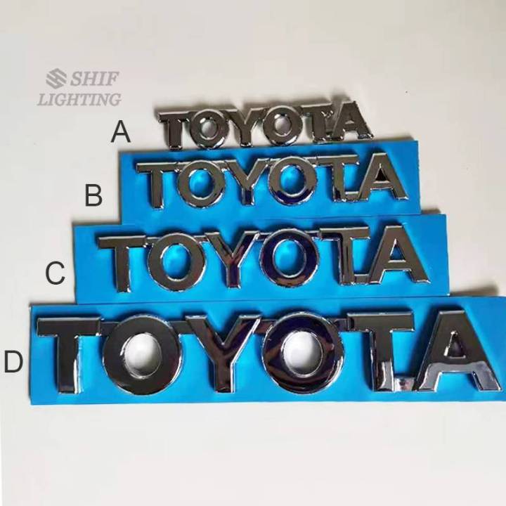 【Expert Recommended】 1 x ABS TOYOTA Letter Car Auto Decorative Emblem ...