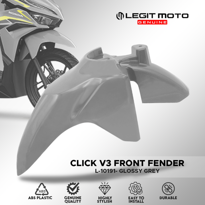 LEGITMOTO CLICK V3 FRONT FENDER WITH GLOSSY FINISH FOR HONDA CLICK V3 ...