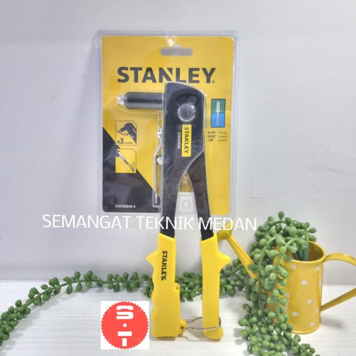 TANG RIVET TANGAN MANUAL HAND RIVETER 3 NOZZLES STANLEY STHT69646-8 ...