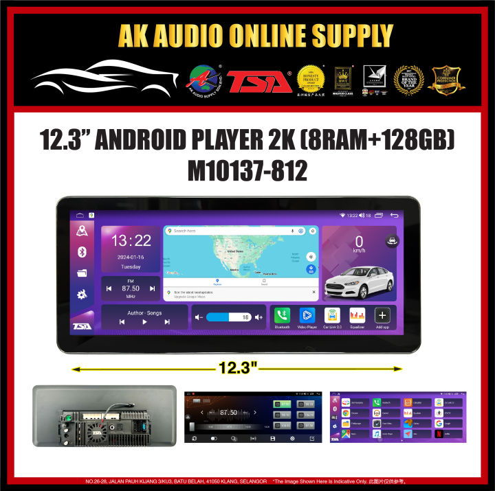 TSA Ultra Car Android Player New Model Series 2K Screen 8 Core Android ...