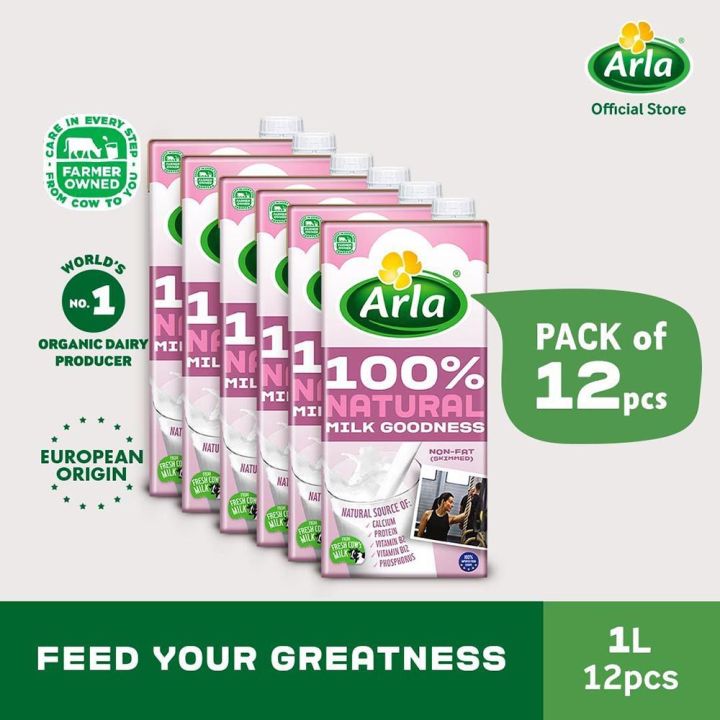 Arla Skimmed Milk 1L 12-Pack | Lazada PH