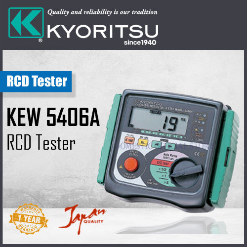 Kyoritsu 5406A Digital RCD(ELCB) Tester | Lazada