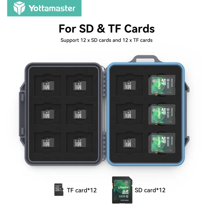 Yottamaster Memorry Card Case Multi-grid Large Capacity Waterproof ...