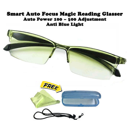 wgk Smart Zoom Gradient Color Reading Glasses Anti-blue Light HD Lens ...