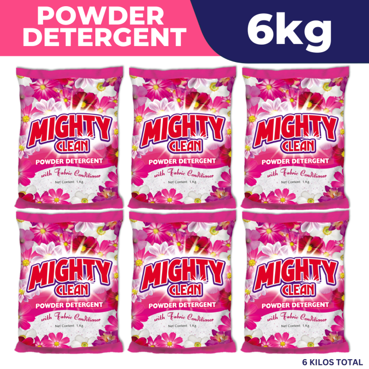 Mighty Clean Detergent Powder Floral Blossom - Powder (Pink) - SET 6 ...