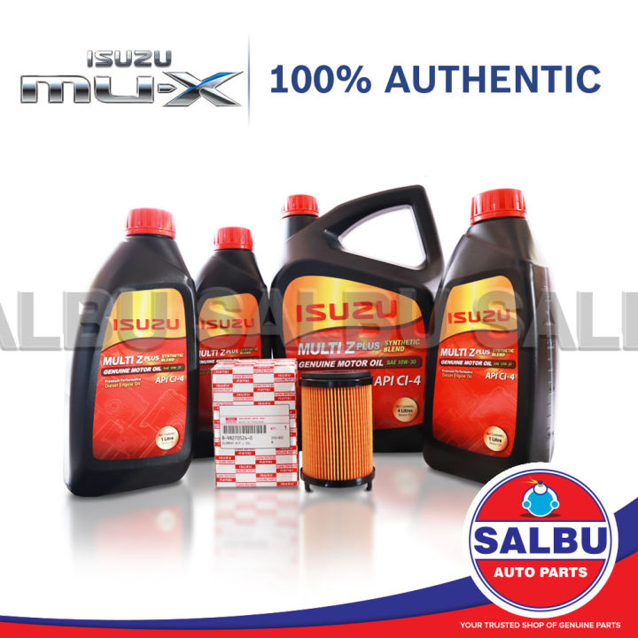 ISUZU Oil Change for MU-X 2018 - PRESENT ISUZU GENUINE PARTS BUNDLE 7L ...