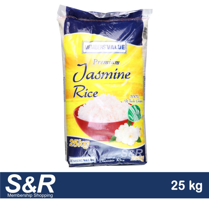 Members' Value Jasmine Premium 100% Whole Grain Rice 25kg | Lazada PH