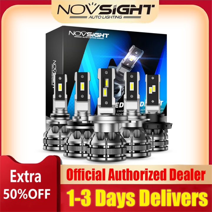 Novsight N38 80W 2pcs LED Car Headlights 15000LM 6500K White Light Bulbs H4 H11 Auto Headlamp 1 ...