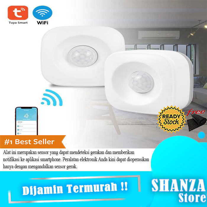 BISA COD - SMART WIFI PIR MOTION SENSOR - SENSOR GERAK TUYA SMART ...