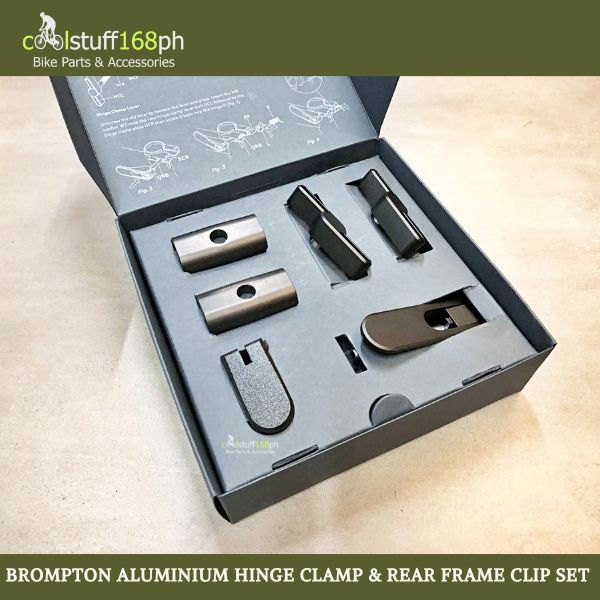 CS168ph BROMPTON Aluminium Hinge Clamp & Rear Frame Clip Set Brompton ...
