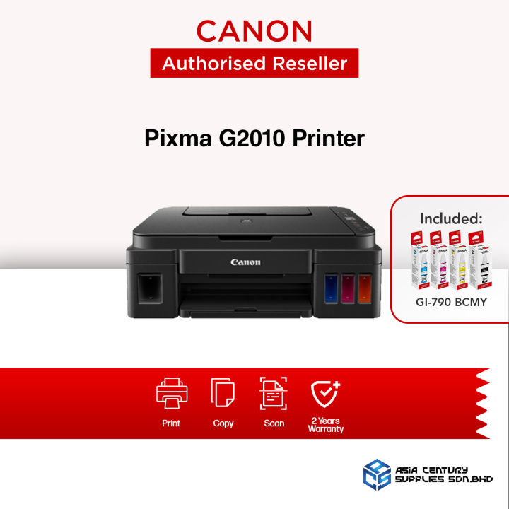 Canon Pixma G2010 Refillable Ink Tank All-In-One Printer / Print Scan ...