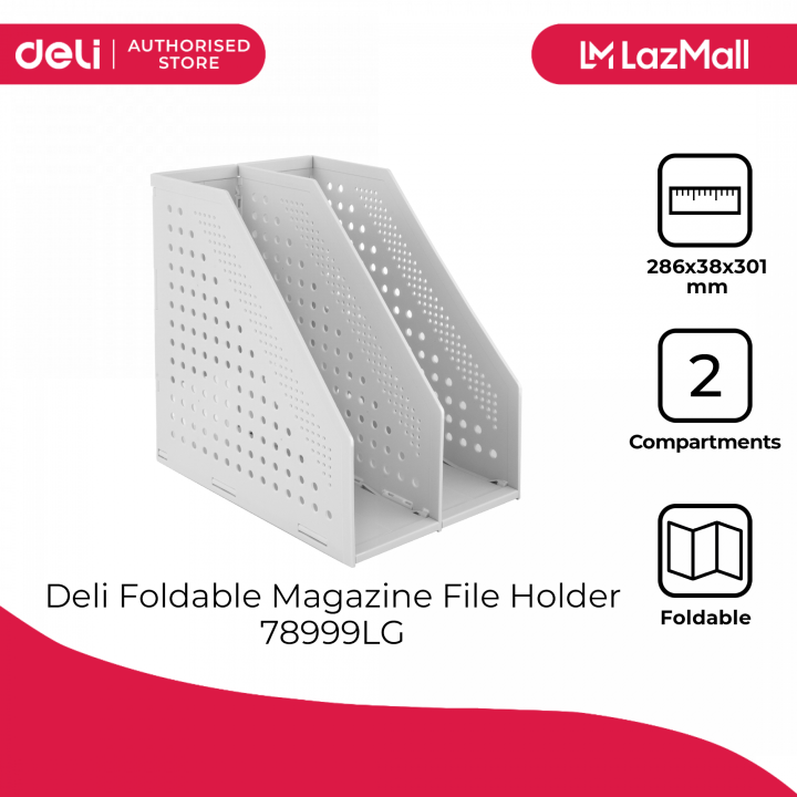 Deli Foldable Magazine File Holder 78999LG [752178999LG] | Lazada PH