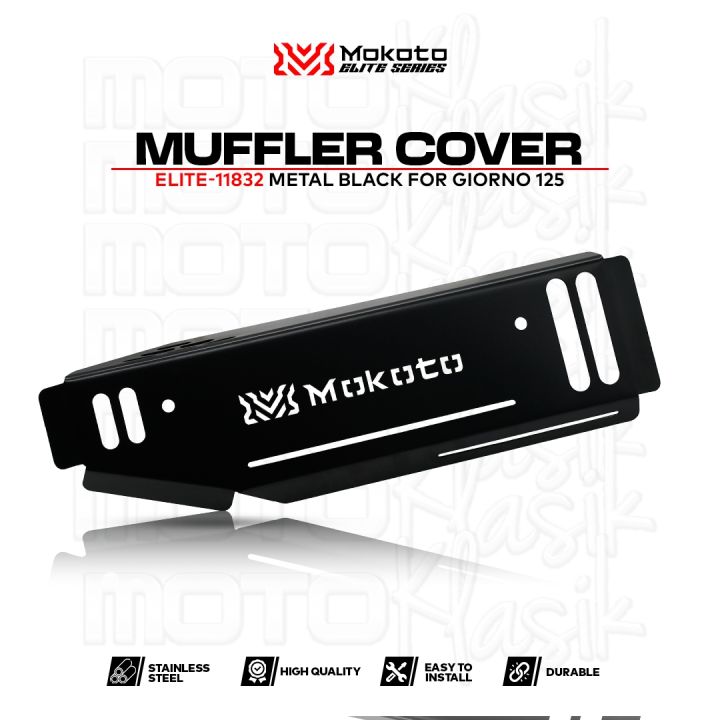 MOKOTO ELITE SERIES GIORNO 125 STEEL MUFFLER EXHAUST COVER 11831 / ...