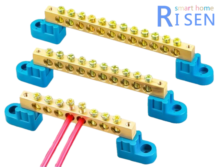 Terminal Block With Copper Grounding Terminal For Protective