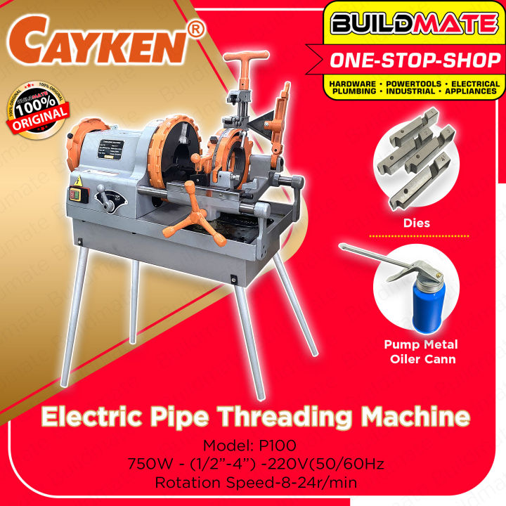 CAYKEN Industrial Heavy Duty Electric Pipe Threading Machine Pipe ...