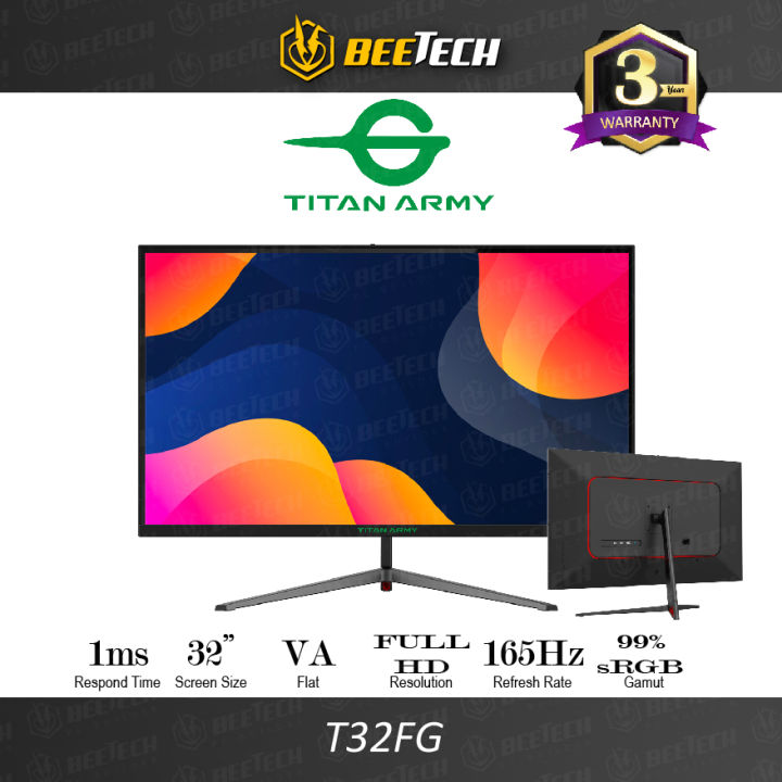 Titan Army 32" 165Hz 1ms Flat Gaming Monitor (T32FG) 32 inch | Lazada