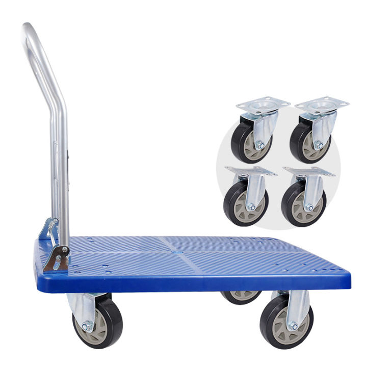 Foldable Platform Trolley For Heavy Weight Heavy Duty Push Cart 90*60cm ...