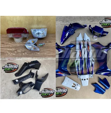 cover body full set Yamaha Fiz R milenium putih biru body halus dan ...