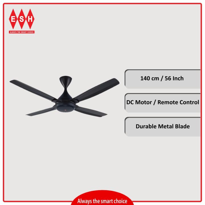 KDK K14TE 140cm/56 Inch DC 4 SERIES Ceiling Fan with Remote Control ...