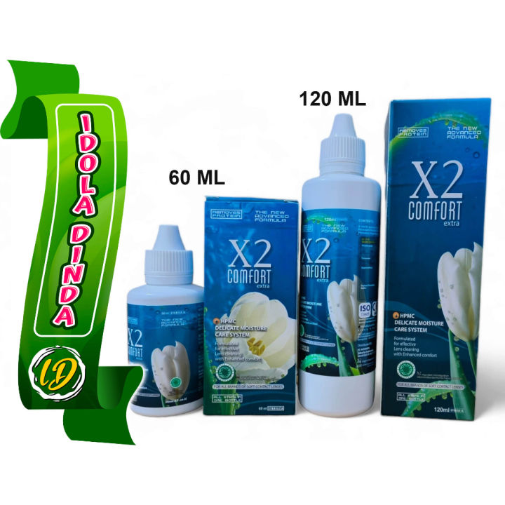X2 CAIRAN SOFTLENS 60 ML - 120 ML / COMFORT AIR SOFTLENS / CONTACT LENS ...