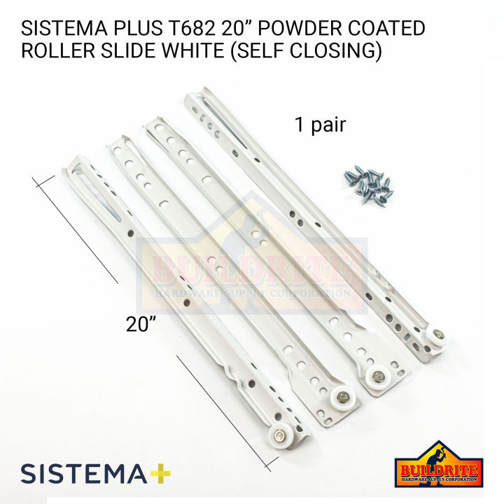 SISTEMA PLUS T682.20WHT 500mm White Cold Rolled Steel Powder Coated ...