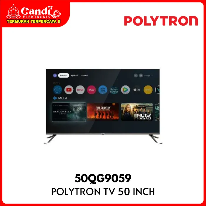 POLYTRON Google Smart TV 50 inch 50QG9059 | Lazada Indonesia