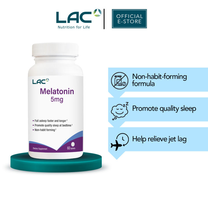 [LAC SLEEP] Melatonin 5mg (60 tablets) | Lazada Singapore