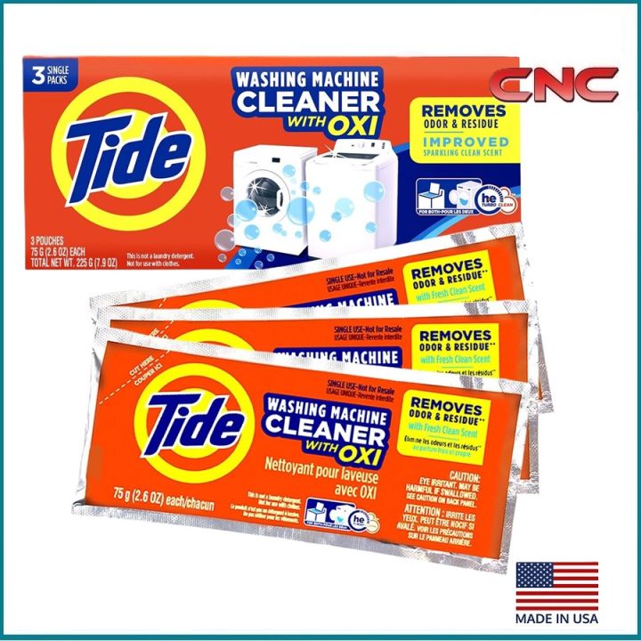 TIDE Washing Machine Cleaner with OXI for Front & Top Load Washing ...