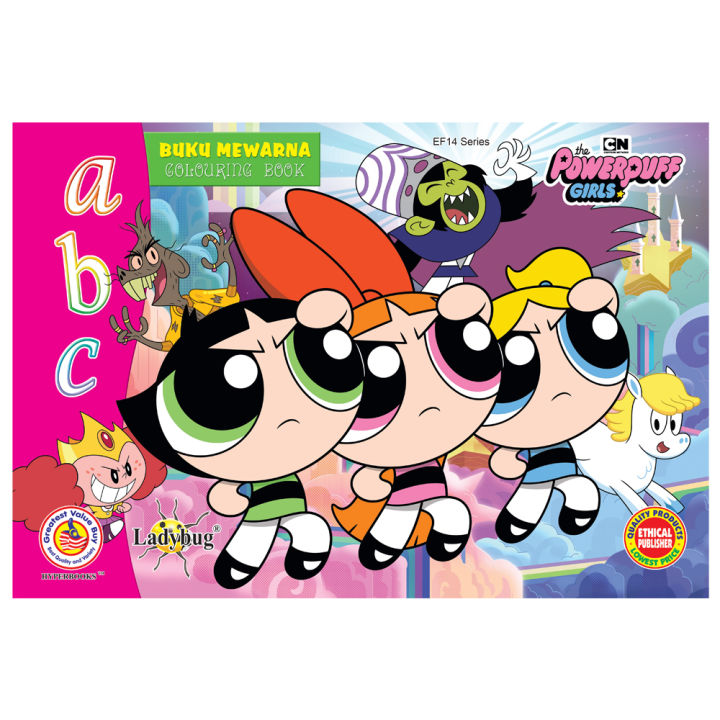 The Powerpuff Girls Abc Colouring Book EF14 SERIES | Lazada