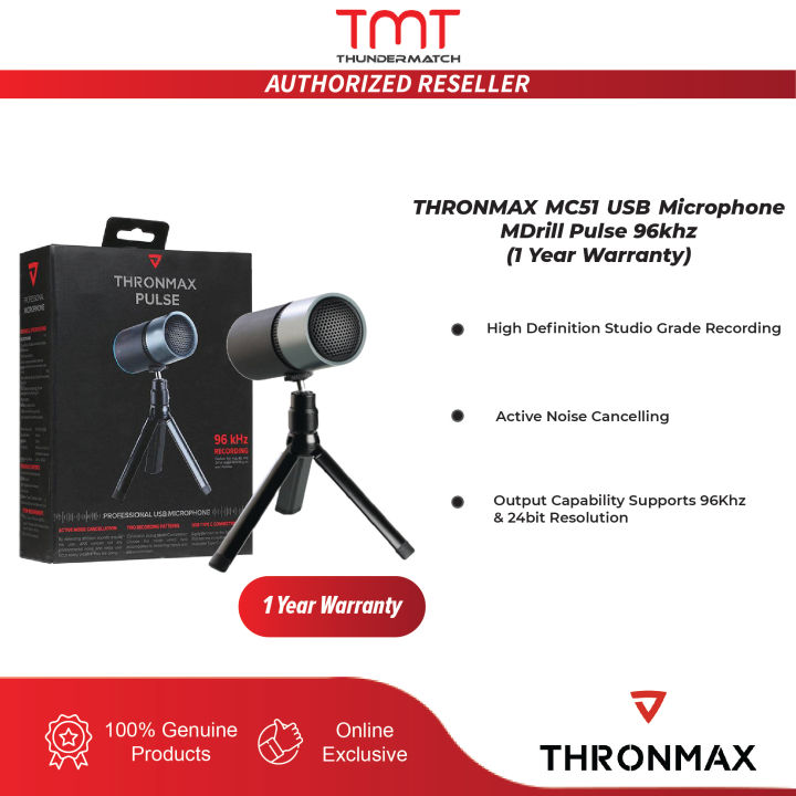 THRONMAX MC51 USB Microphone MDrill Pulse 96khz (1 Year Warranty) | Lazada