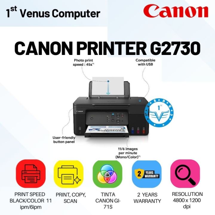 Printer Canon G2730 G-2730 G 2730 Print Scan Copy / PRI28-CAN | Lazada ...