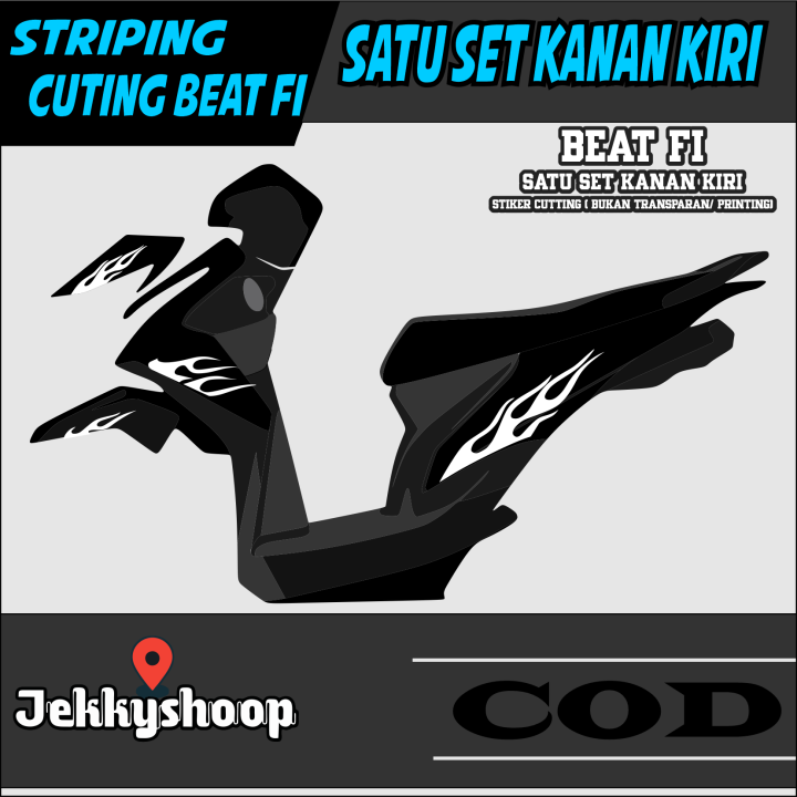 CUTTING STIKER STRIPING BEAT KARBU DESIGN API HOT WHEELS | Lazada Indonesia