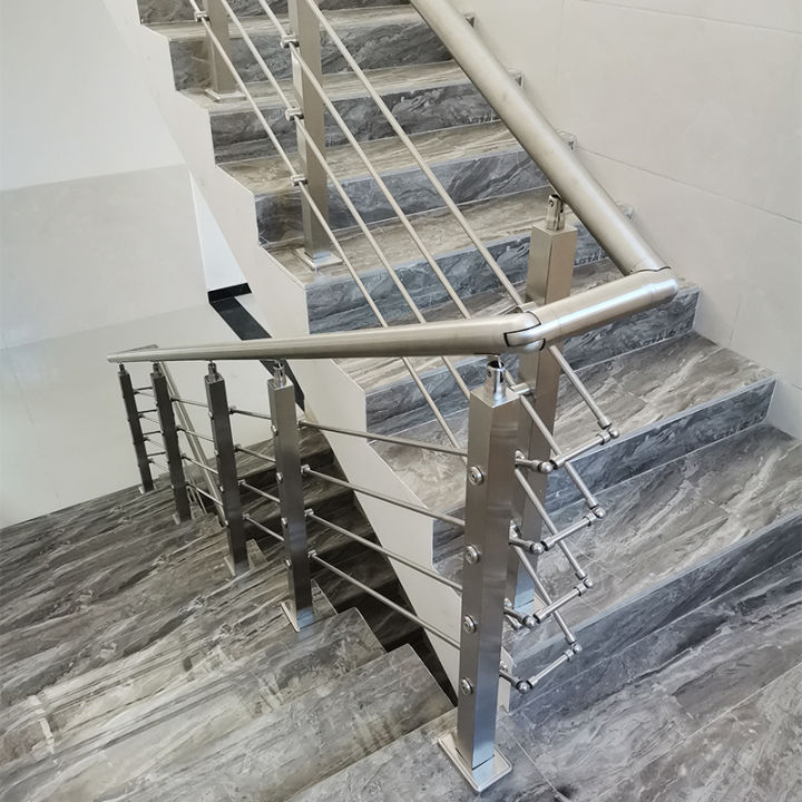 Stair handrail guardrail self-assembled stainless steel column indoor ...