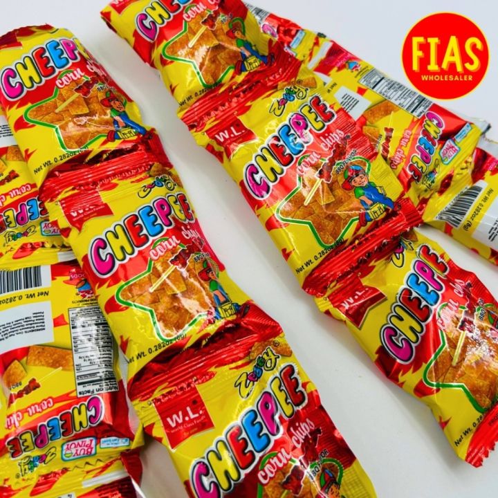12 pcs Cheepee BBQ Flavor Corn Chips 8g | Lazada PH