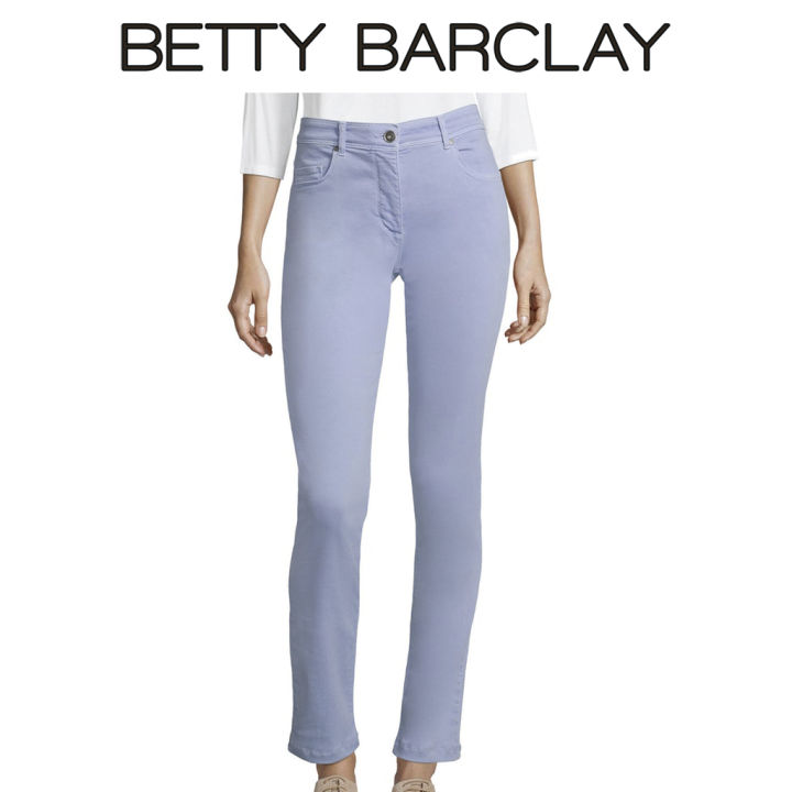 Betty Barclay Powder Blue Cotton Stretch Colour Denim Jeans | Lazada ...