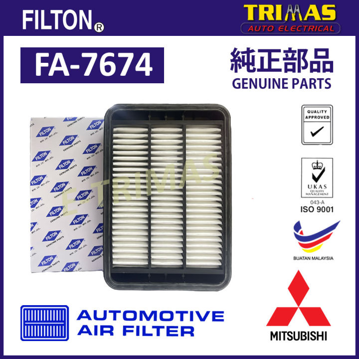 FILTON Air Filter Mitsubishi Lancer ASX Penapis Udara Angin Kereta FA ...