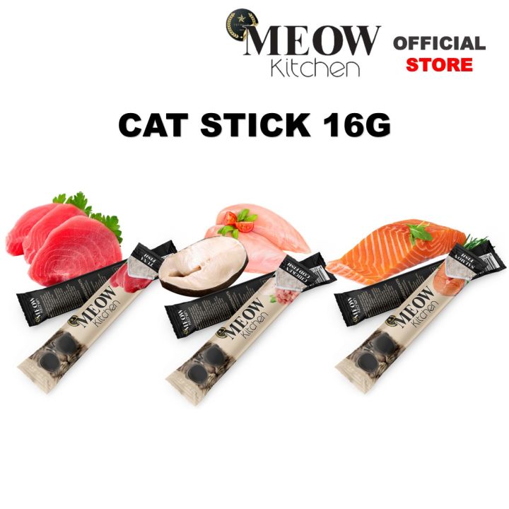Meow Kitchen Vitamin Wet Food Cat Stick (16g) | Lazada